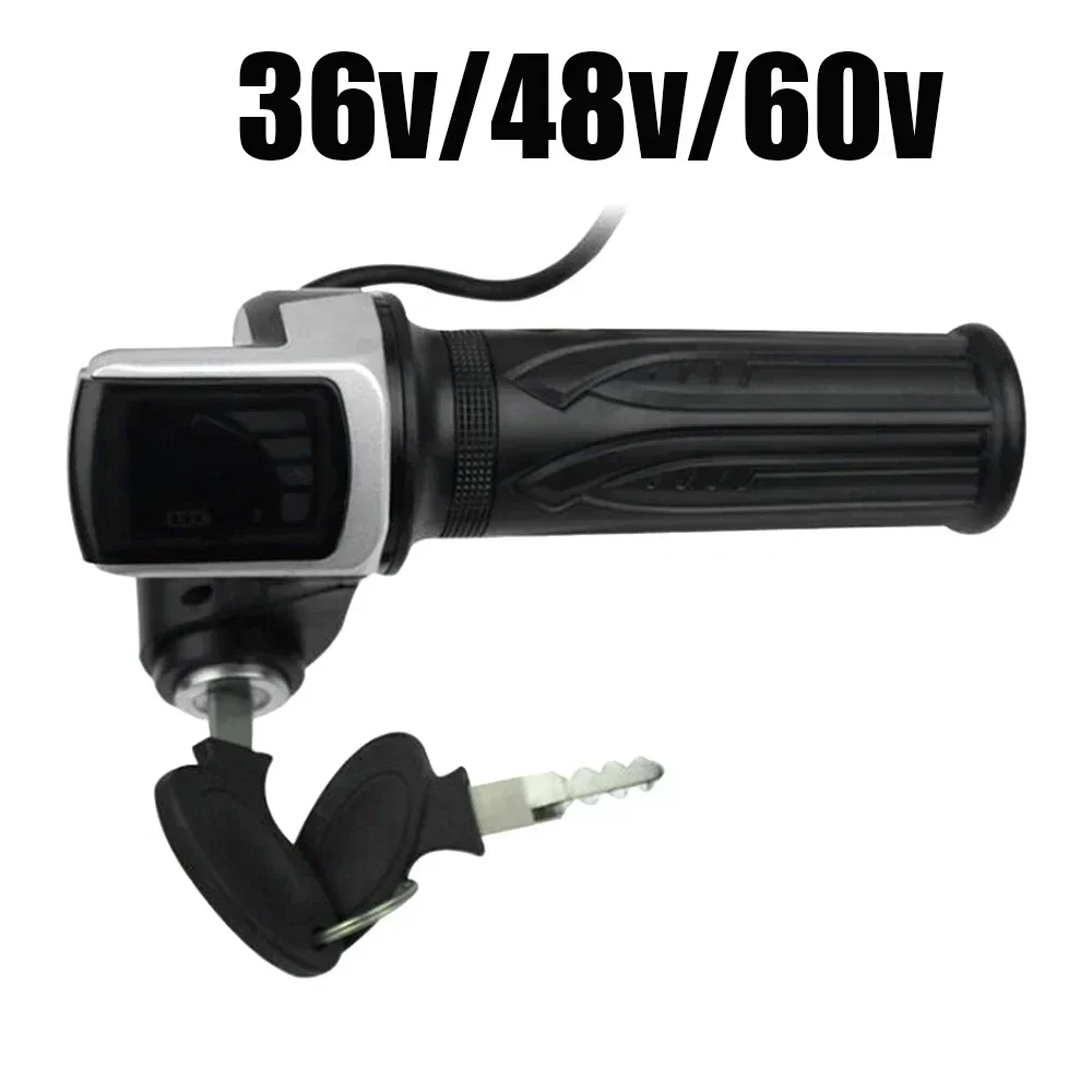36V 48V 60V Electric Scooter Throttle Grip With Key Lock Power ...