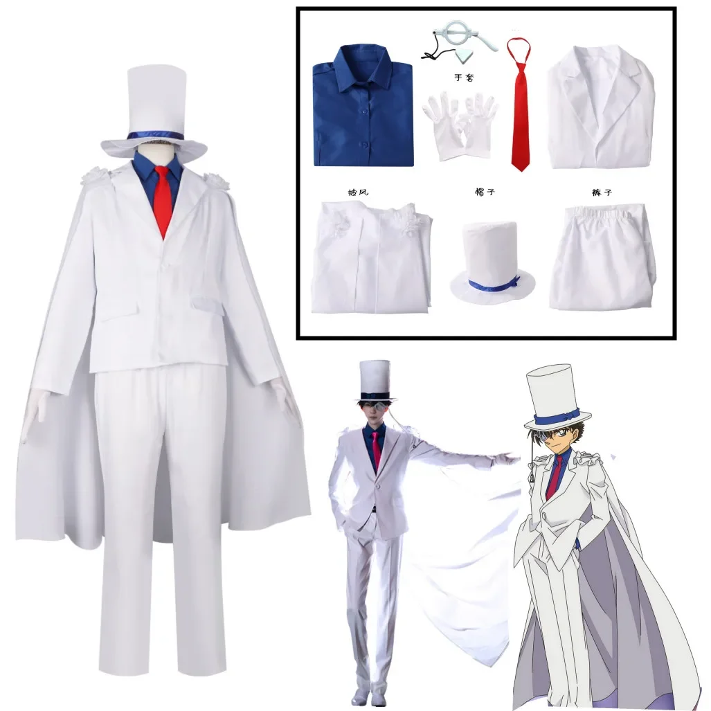 Adult-Kids-Conan-Kid-the-Phantom-Thief-Anime-Cosplay-Costume-Hat ...