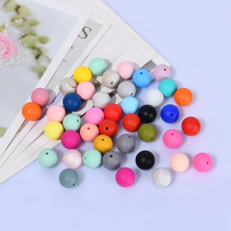 20pcs-12mm-Silicone-Baby-Beads-Round-Teether-Teething-Beads-DIY ...