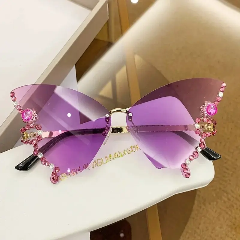 Fashionable-Personalized-Butterfly-Shaped-Frame-Sun-Glasses-Women-Slim ...