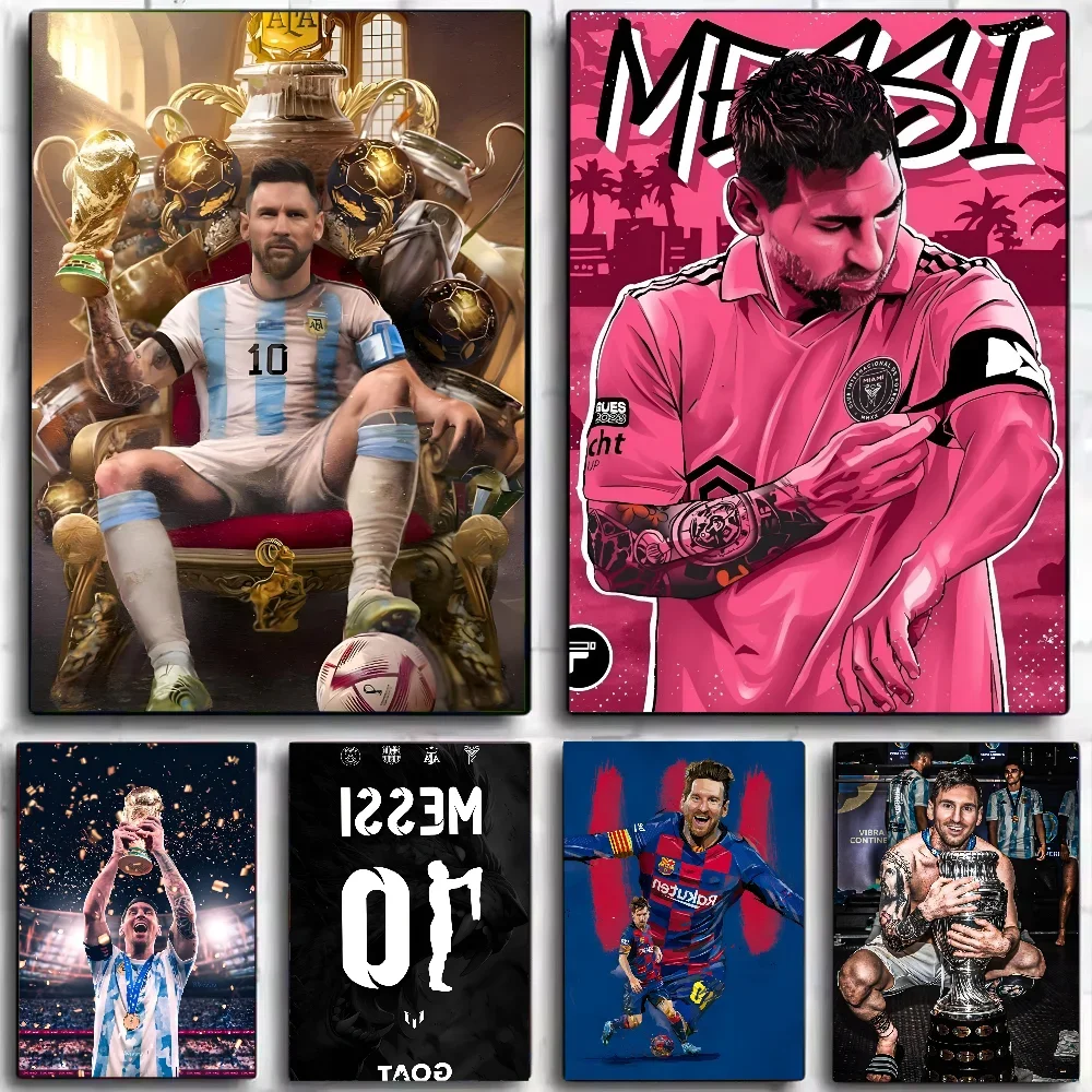 1PC Football Star Popular Character Lionel M-Messi Poster Self-adhesive ...