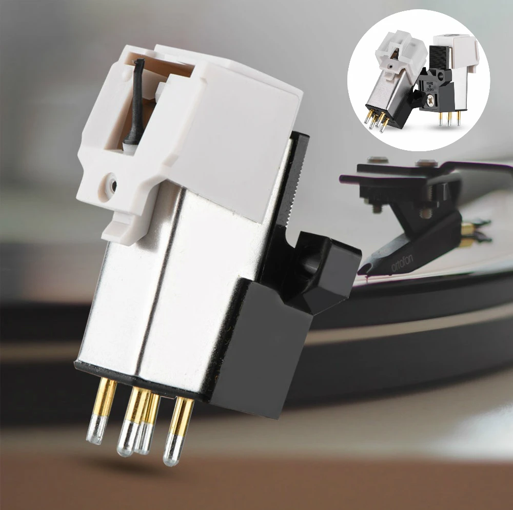 Phonograph Turntable Dual Moving Magnetic Cartridge Stylus With LP ...