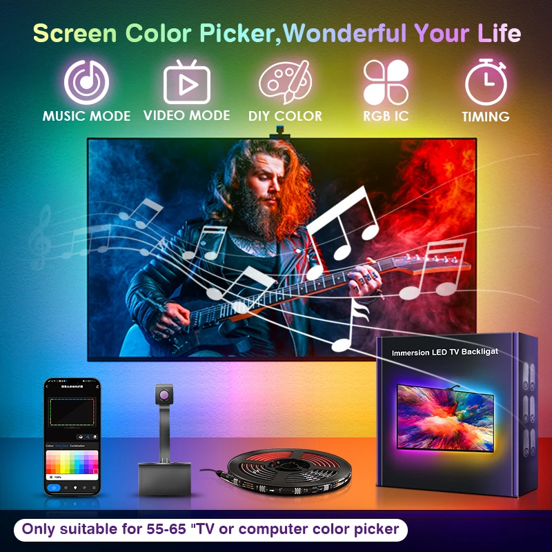 TUYA-Music-Sync-TV-Backlight-Smart-LED-Strip-Lights-Flexible-Tape-RGB ...