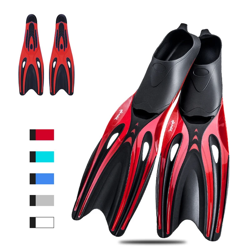 Professional Adult Flexible Comfort TPR Non-Slip Swimming Diving Fins ...