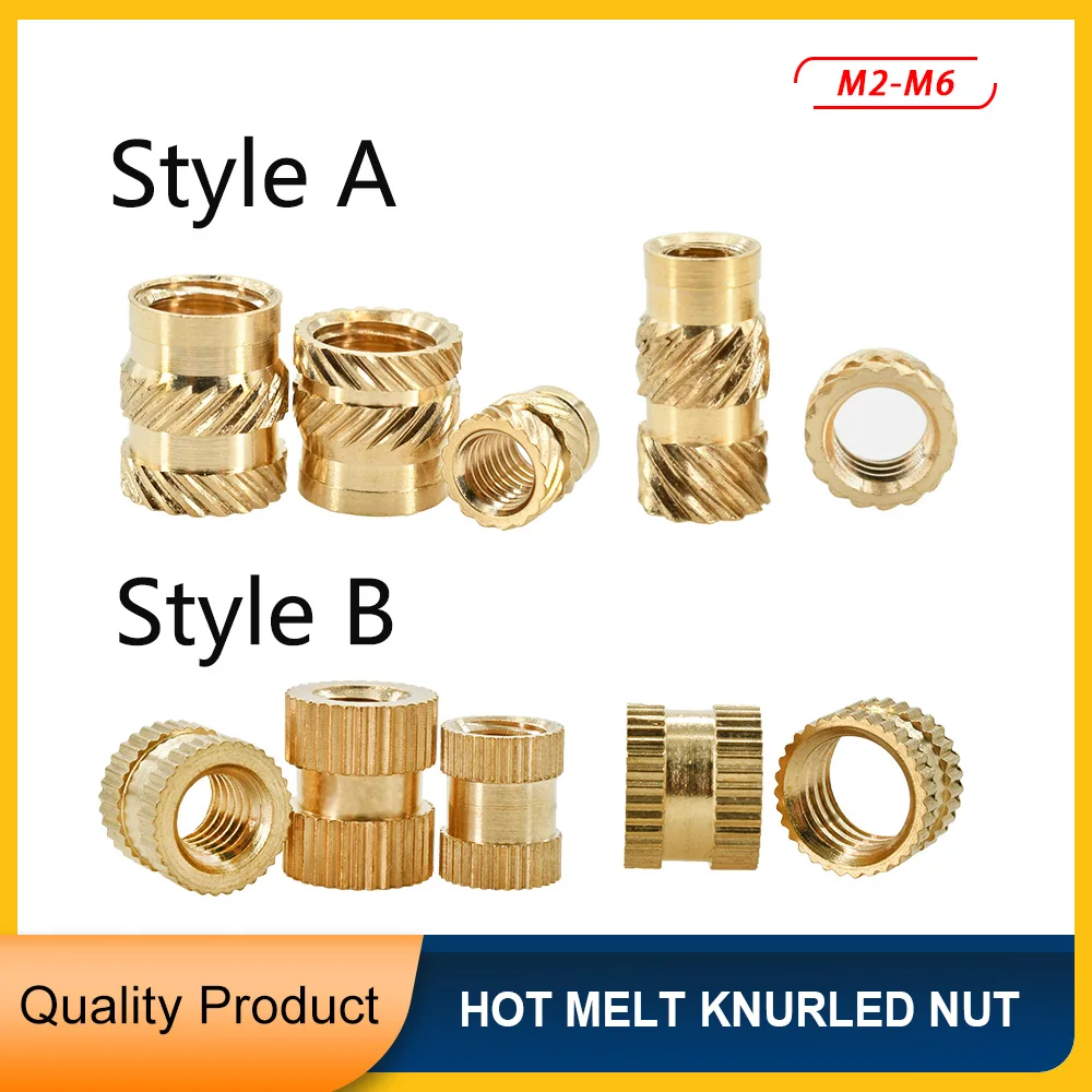 M2-M2-5-M3-M4-M5-M6-Copper-Insert-Nut-Knurled-Thread-Hot-Melt-Embedded ...