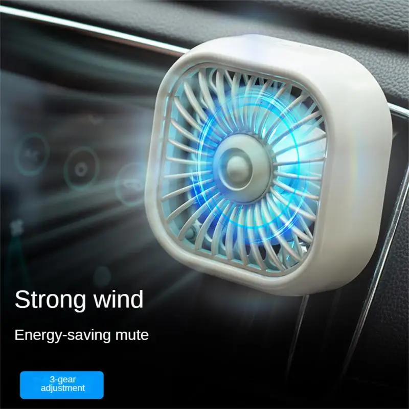 Car-Fan-USB-Charging-Car-Air-Outlet-Mini-Electric-Fan-Multifunctional ...