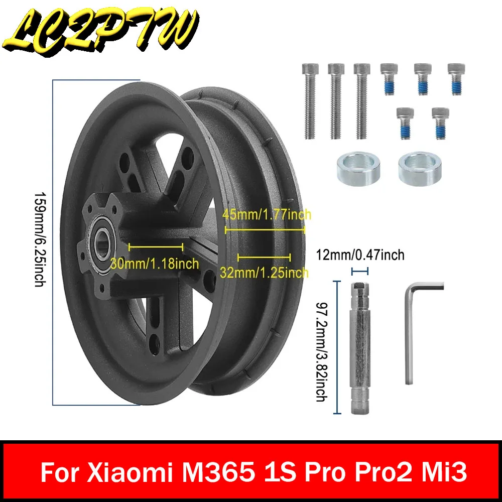 Nonpneumatic-Solid-Tire-8-5-Inch-Split-Wheel-Rear-Hub-For-Xiaomi-M365 ...