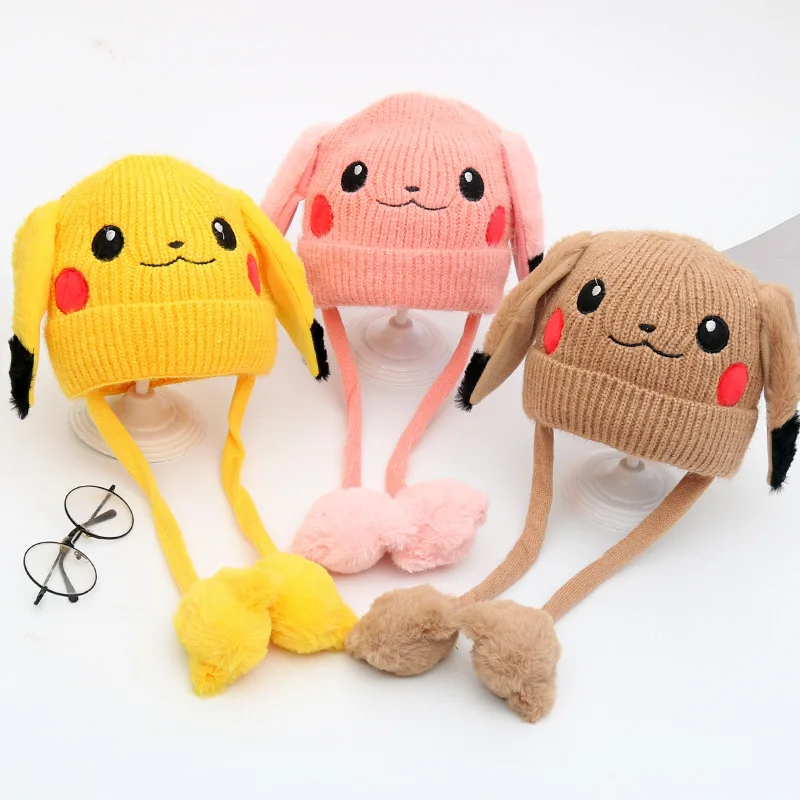 5-Style-Anime-Pokemon-Hot-Game-Knitted-hat-Cap-pikachu-winter-Model ...