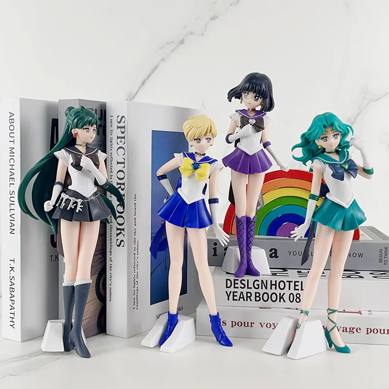 23Cm-Anime-Sailor-Moon-Action-Figures-Mizuno-Ami-Kino-Makoto-Anime ...