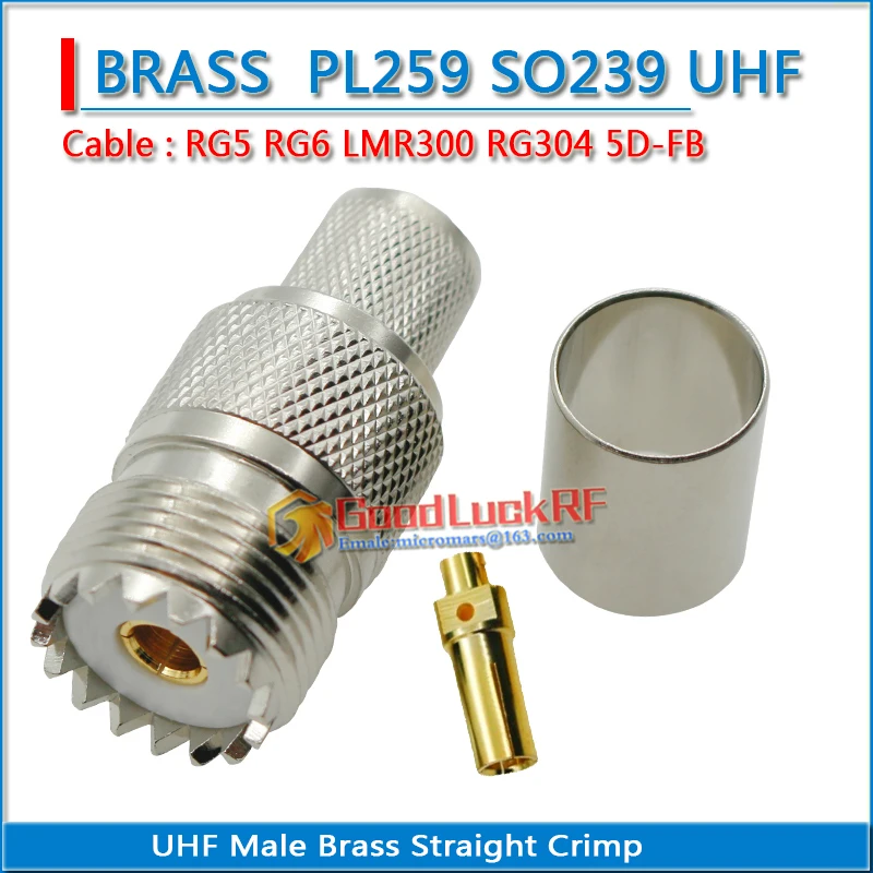 Engarce-hembra-UHF-PL259-SO239-PL-259-SO-239-M-para-RG5-RG6-LMR300 ...
