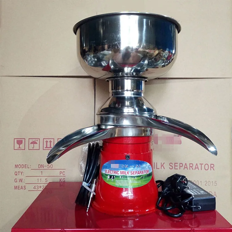 50L-H-Stainless-Steel-Electric-Milk-Cream-Separator-Centrifugal-Skimmer ...