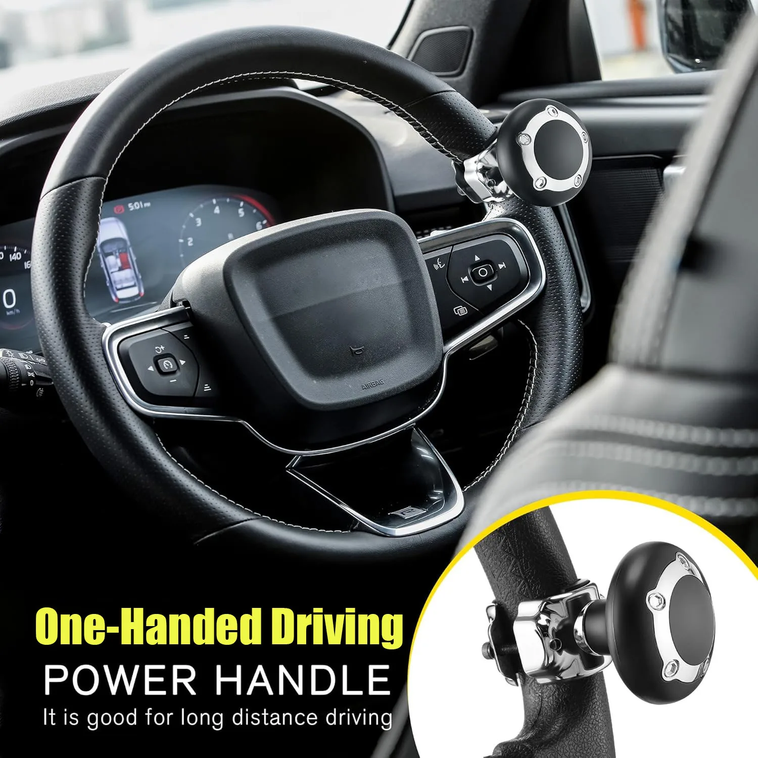 Universal Steering Wheel Spinner Knob, Car Steering Wheel Handle Grip ...