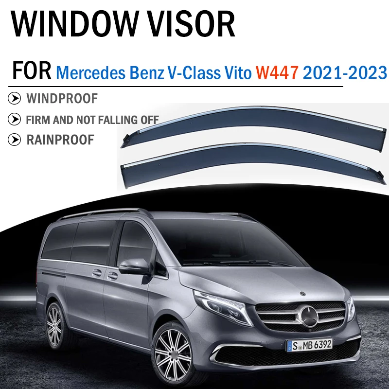 FOR Mercedes Benz Viano V-Class Vito W447 W639 Window Visor Deflector ...