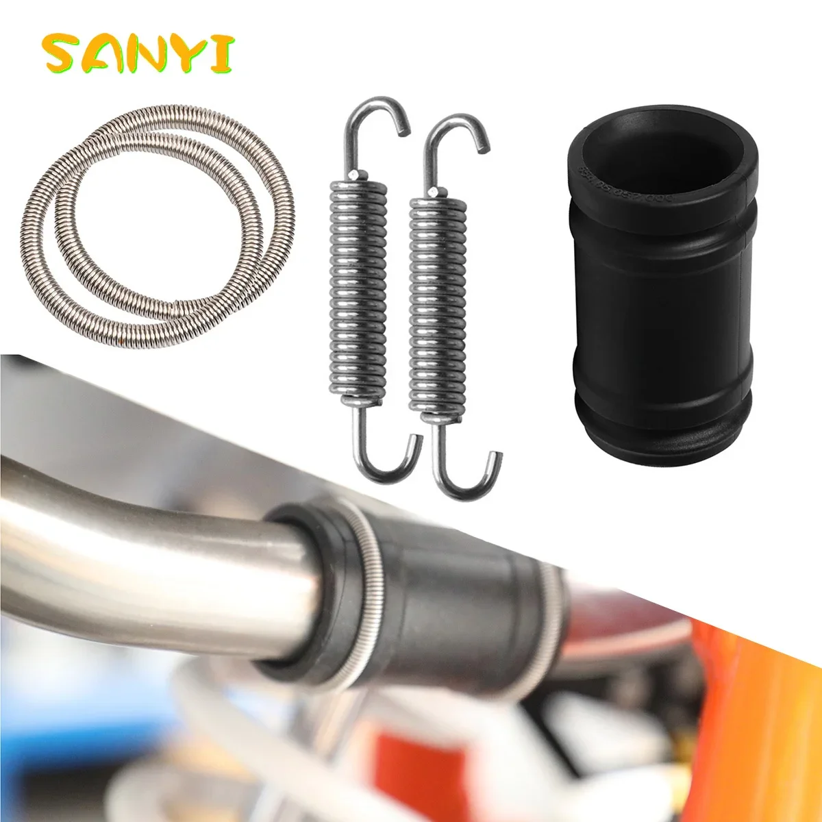 2024 2-Stroke Motorcycle Exhaust Silencer Tailpipe Rubber Seal Gasket ...