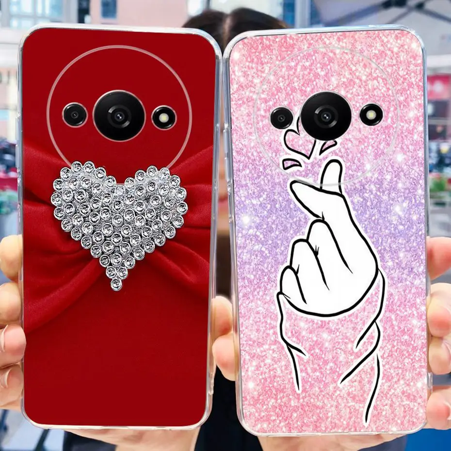Cut-Love-Printed-Phone-Case-For-Xiaomi-Redmi-A3-2024-Soft-Silicone-TPU ...