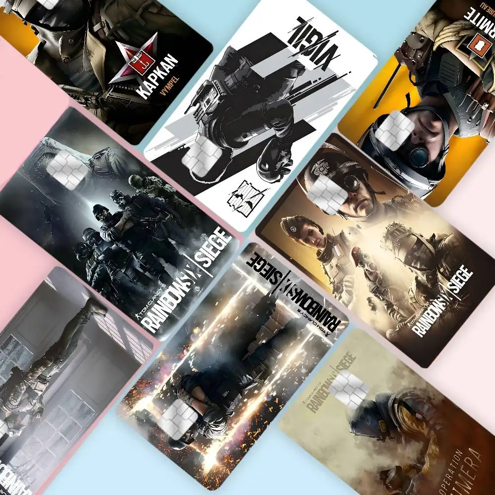 R-R6-R-Rainbows-Six-x-Siege Anime Cartoon Sticker Film Skin for Credit ...