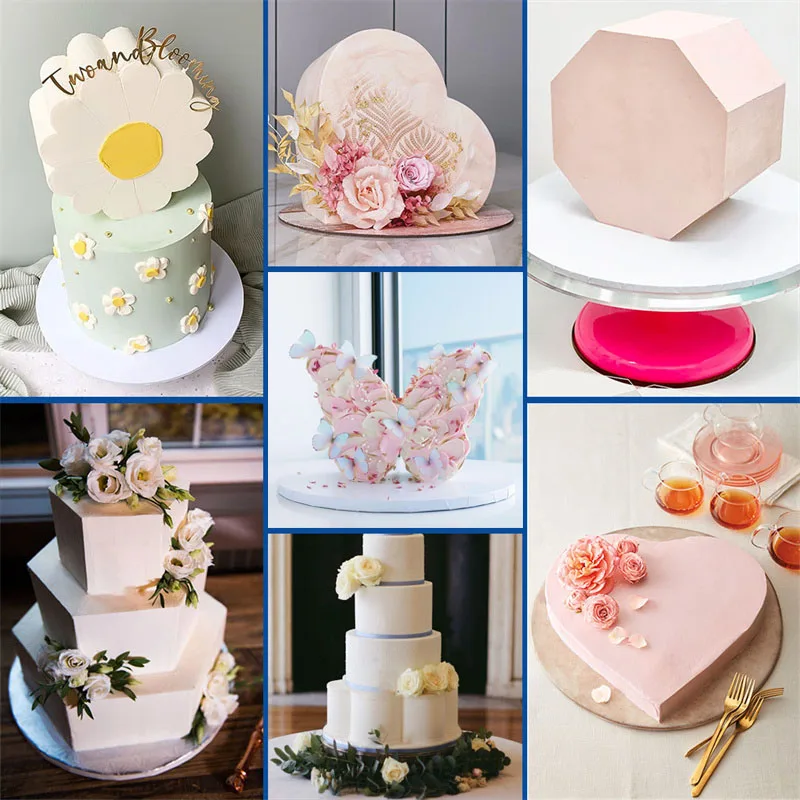 Acrylic-Board-Guides-Geometric-Cake-Modles-Octagon-Lace-Butterfly ...