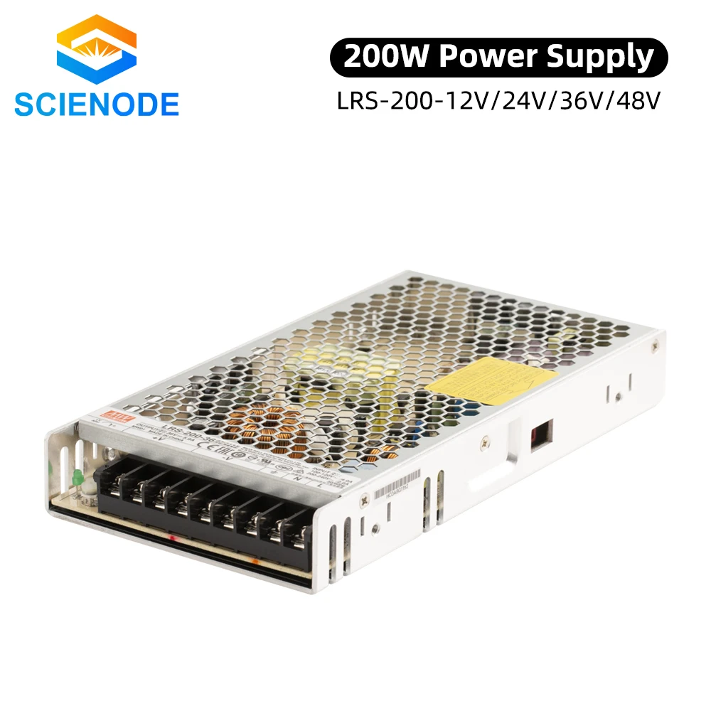 Scienode Meanwell LRS200 Switching Power Supply DC 12V 24V 36V 48V 200W ...