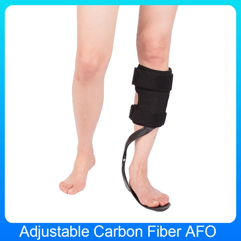 GHORTHOUD AFO Carbon Fiber Ankle Foot Orthosis Foot Drop Brace for Drop Foot Ankle Instability ...
