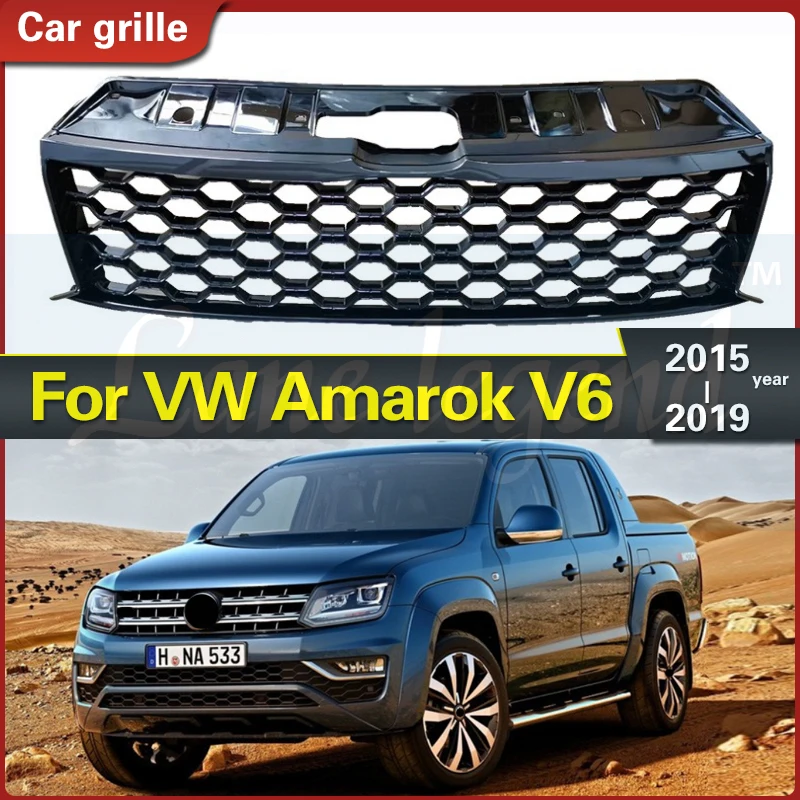 AUTO PICKUP CAR ACCESSORIES FRONT MESH MASK COVER ABS GRILLS GRILLE FIT ...