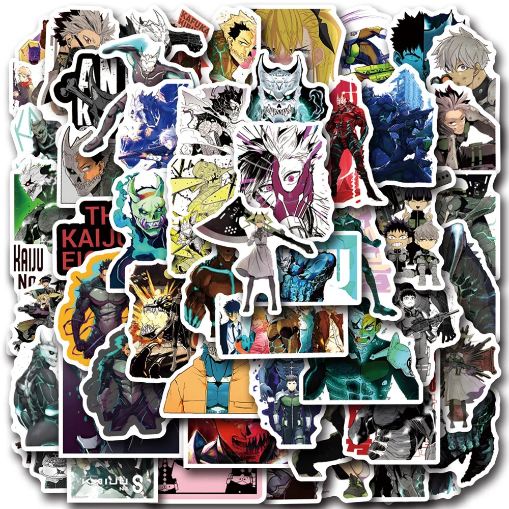 10-30-50pcs-Anime-Kaiju-No-8-Stickers-Cool-Cartoon-Graffiti-Decals ...
