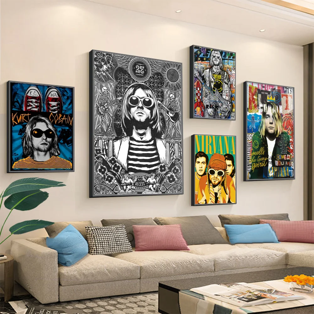 Pintura-en-lienzo-de-n-nirvana-p-ster-de-Anime-arte-de-pared-de-calidad ...