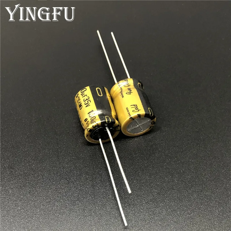 5Pcs 100uF 35V NICHICON FG Series (fine gold) 10x12.5mm 35V100uF High ...