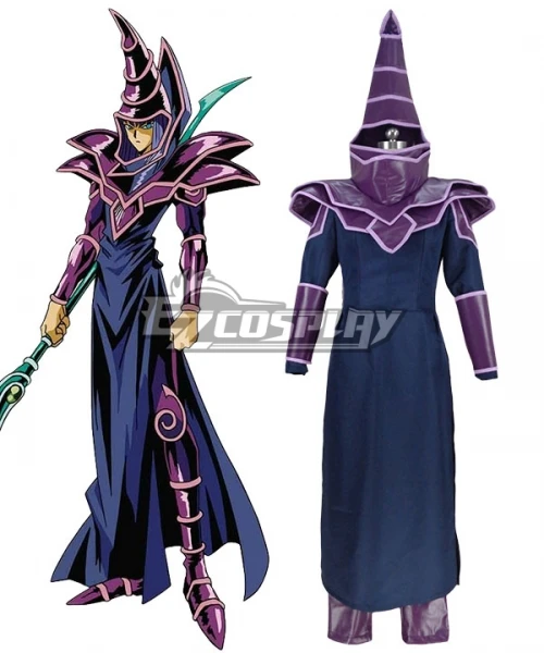 Yu-Gi-Oh! Yugioh Dark Magician Suit Halloween Party Adult Outfit ...