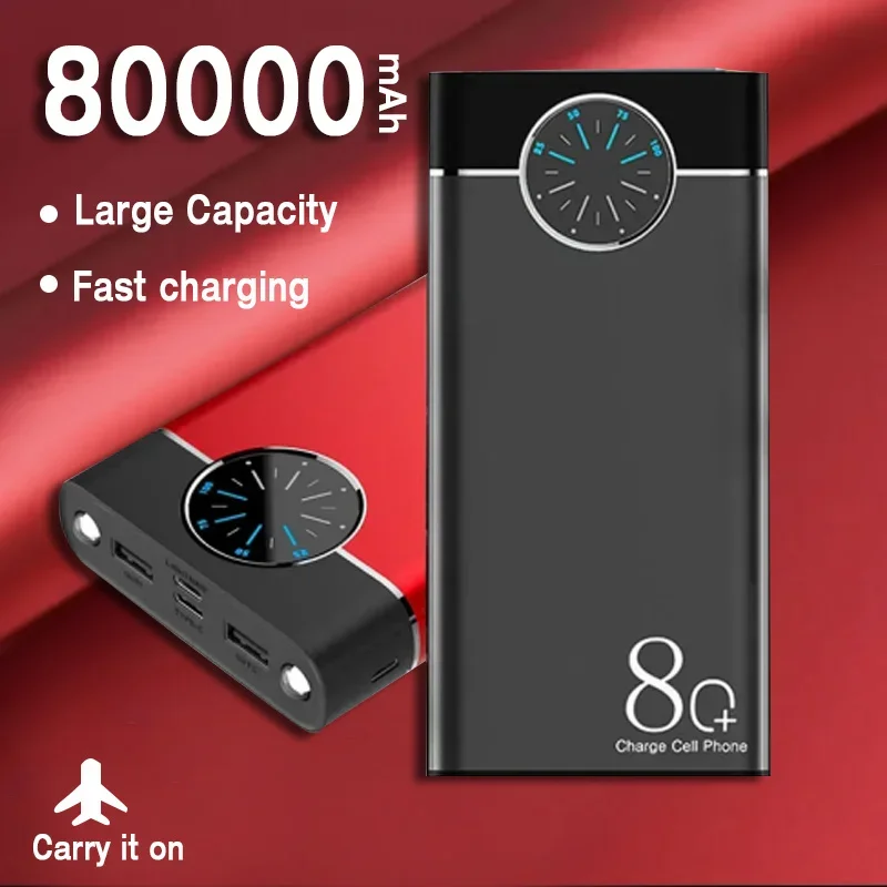 80000mAh-Power-Bank-Portable-High-Capacity-Charger-2LED-External ...
