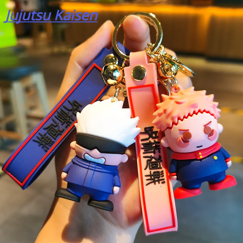 Jujutsu-Kaisen-Sillcone-Keychain-Satoru-Gojo-Geto-Suguru-figure-Key ...
