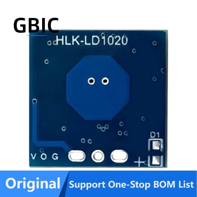 전자레인지 HLK-LD1020 저전력 마이크로 모션 지능형 감지 센서, 10G 마이크로파 LD1020 레이더 센서 모듈, 5 개 ...