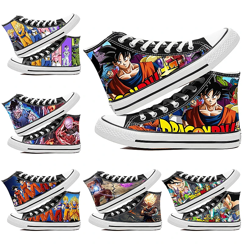 Dragon Ball Z Canvas Sneakers | Anime Dragon Ball Sneakers - Ball Z ...