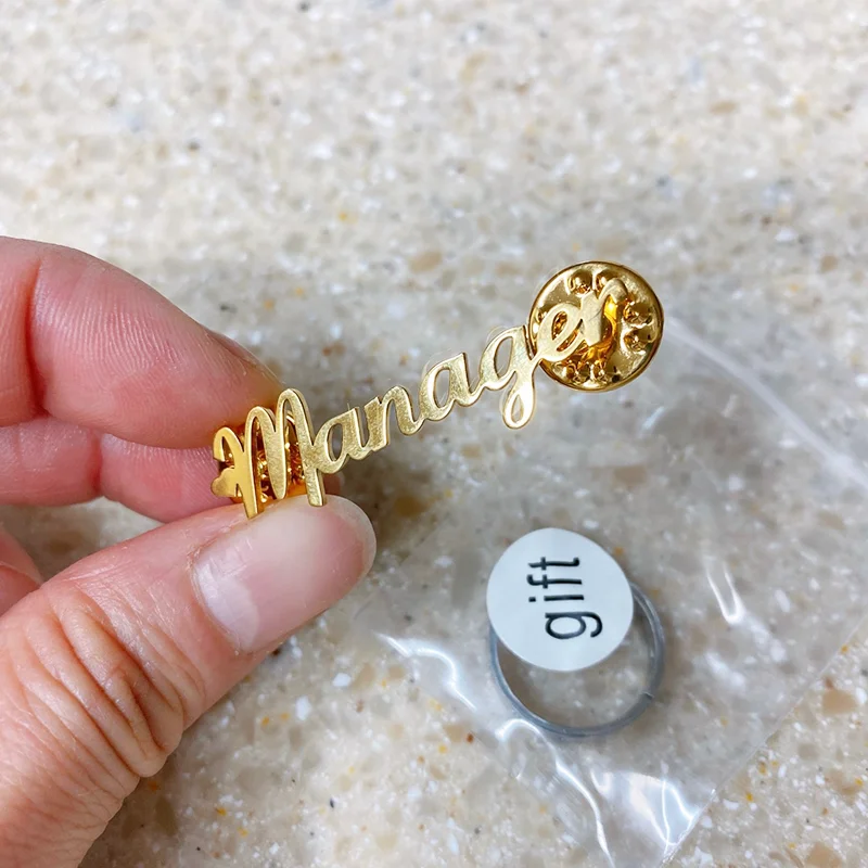 Personalized Custom Brooch For Women Man Custom Name Lapel Pin ...