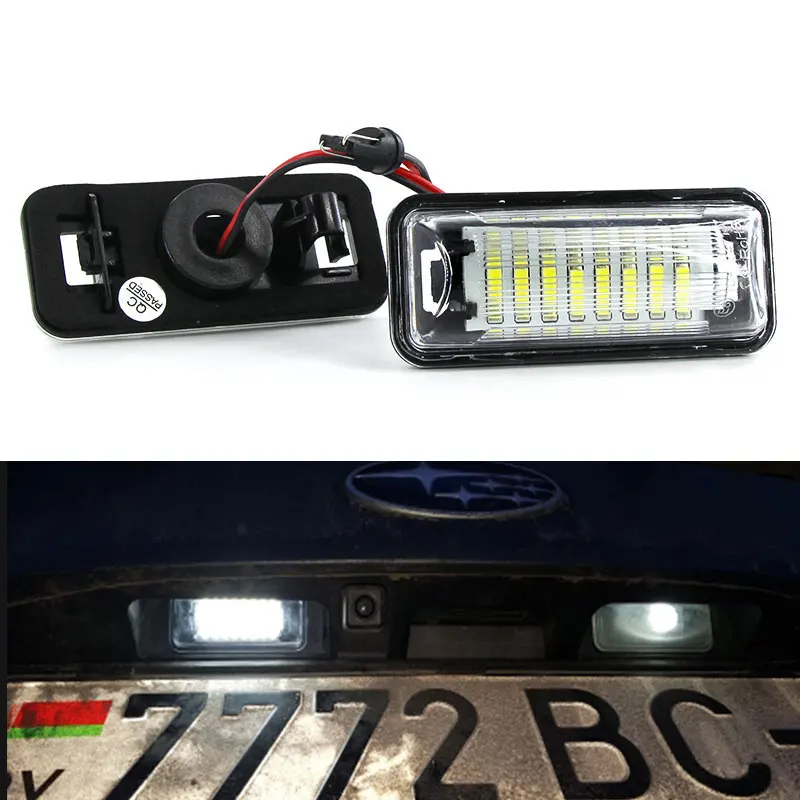 2PCS Canbus LED License Number Plate Light White For Subaru Forester ...
