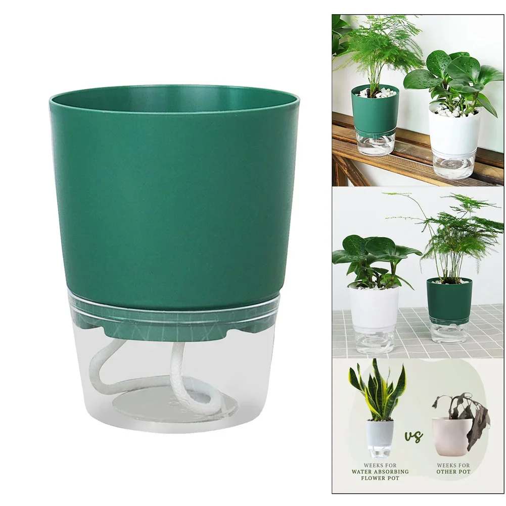 Self-Watering-Plant-Pots-Lazy-Hydroponic-Water-Absorbing-Flower-Pot ...