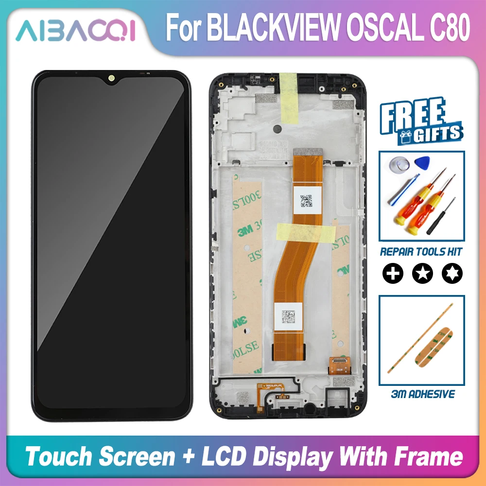 AiBaoQi pantalla LCD 100% Original Blackview OSCAL C60 C80 + MONTAJE DE ...