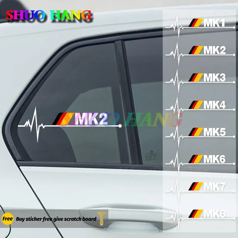 Golf-MK1-MK2-MK3-MK4-MK5-MK6-MK7-MK8-Accessories-Reflective-Body-Vinyl ...
