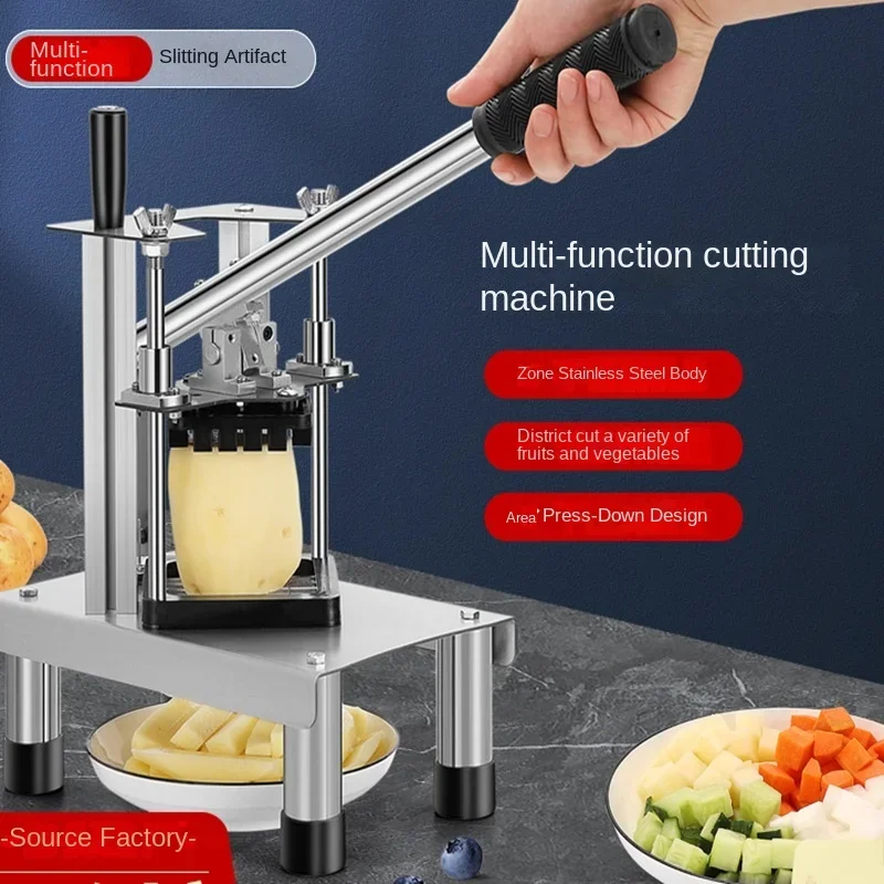 Manual-french-fry-cutter-potato-cucumber-radish-strip-cutting-machine ...