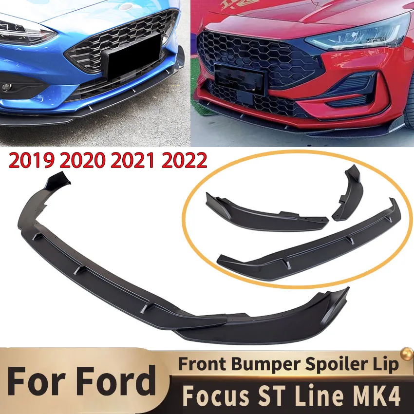 For Ford Focus ST Line MK4 2019 2020 2021 2022 Front Bumper Spoiler Lip ...