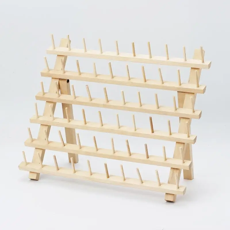 Wooden-Wire-Rack-Storage-Shelf-Sewing-Thread-Storage-Bracket-Roll ...