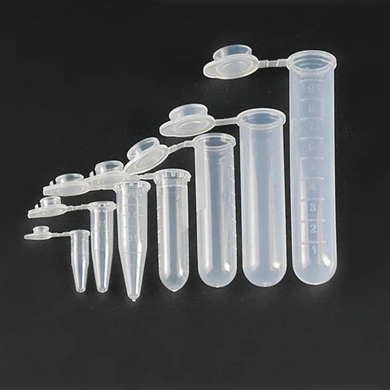 0.2/0.5/1.5/2/5/7/10ml Sample Container Test Tubing Vial Plastic ...
