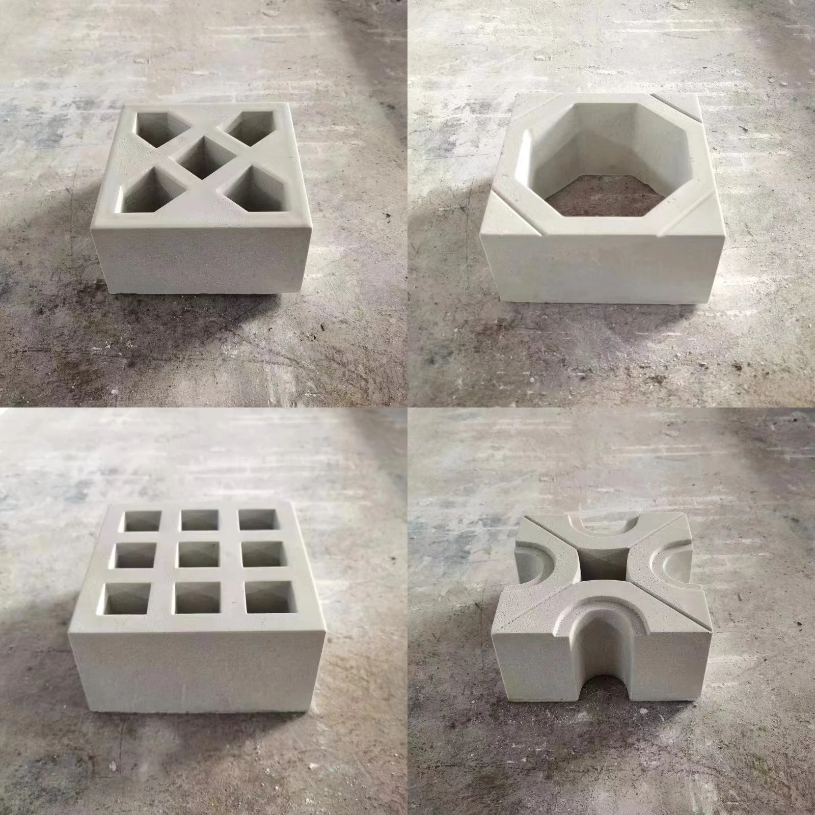 New-Cement-Antique-Brick-Mold-Square-Garden-Wall-Making-Brick-Mould-3D ...