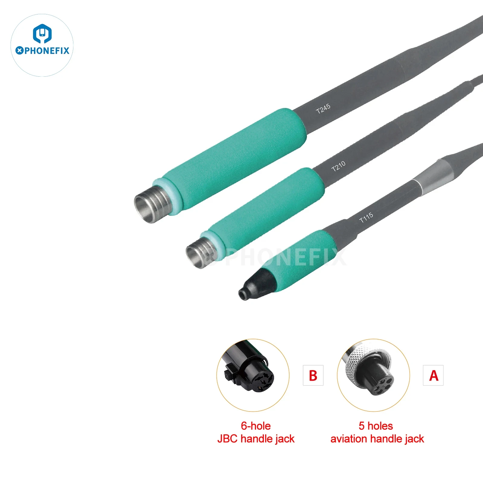 Universal-6PIN-5PIN-T210-T245-T115-Handle-for-JBC-Aixun-Sugon-Aifen-i2C ...