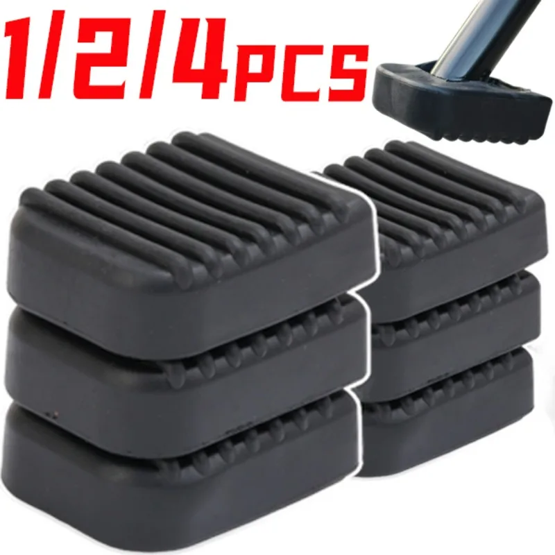 Black Motorcycle Footrest Pad Soft Rubber Pad for Scooter Base Plate ...