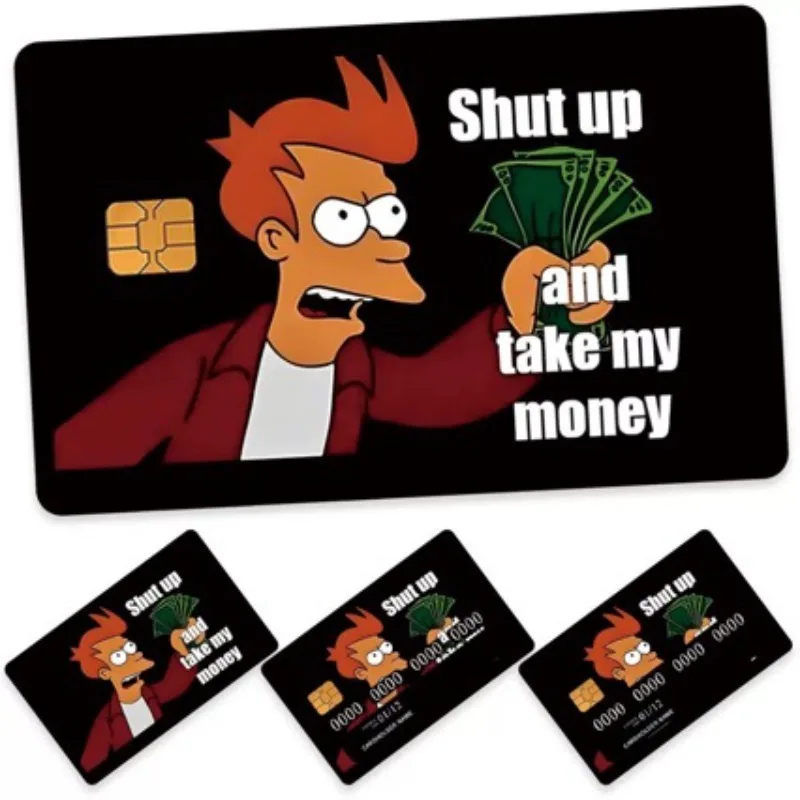 1pc/2pcs Fun debit card car credit card stickers, personalized bank ...