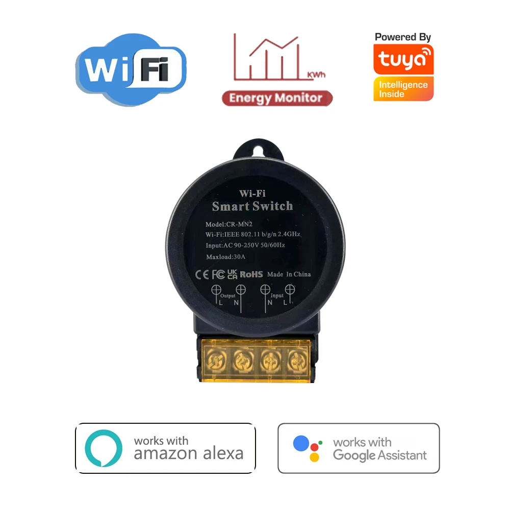 COLOROCK-Wi-Fi-Power-Monitor-Switch-30A-90-250V-AC-Tuya-Smart-App-Works ...