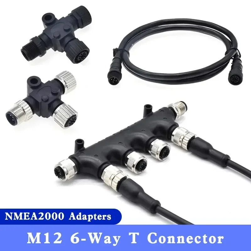 1pc-5Pin-NMEA2000-Connector-Adapter-for-Ship-Yacht-M12-T-type-3-Way ...