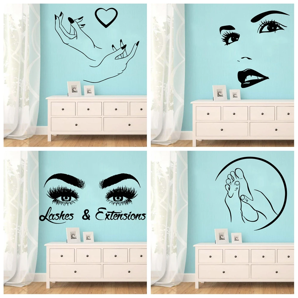 1-pc-beauty-parlor-Wall-Sticker-Self-Adhesive-Vinyl-Waterproof-Art ...
