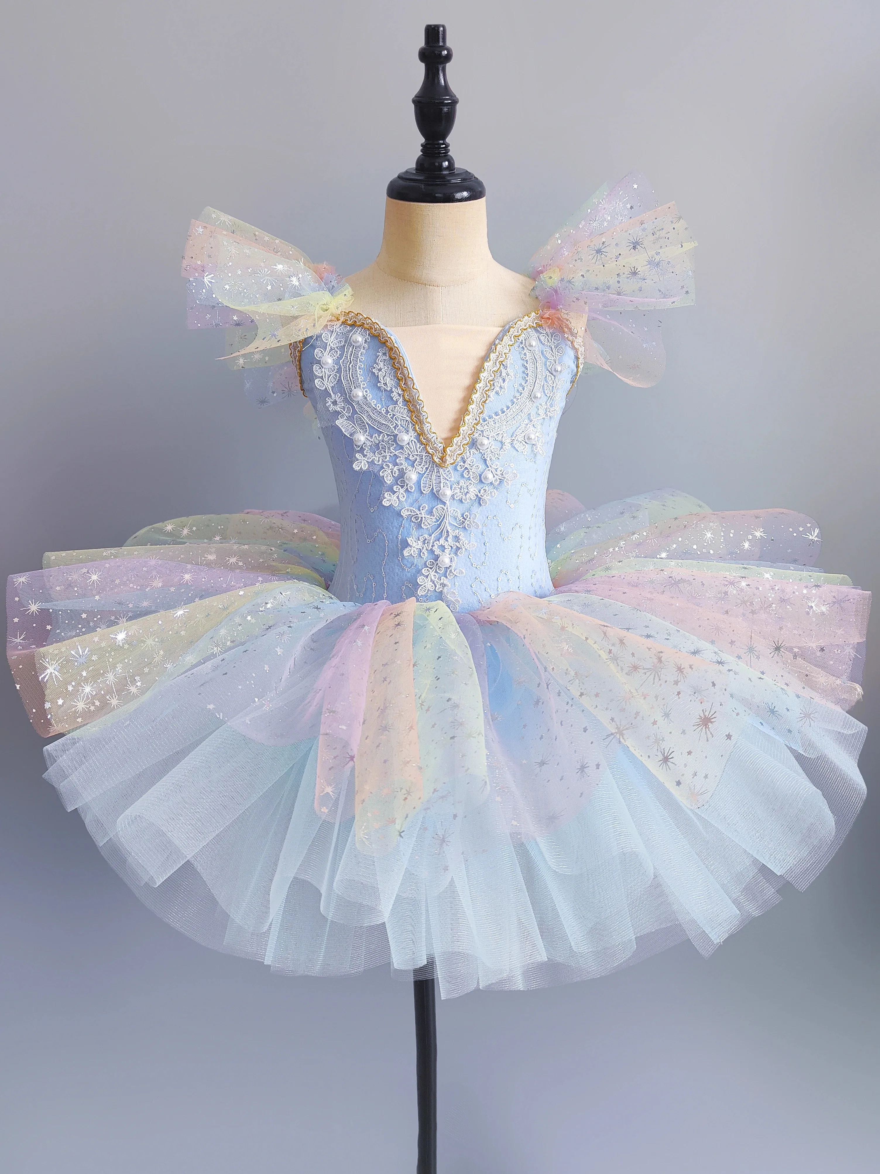 Vestido-de-Ballet-para-ni-as-tut-de-princesa-con-lentejuelas-faldas-de ...