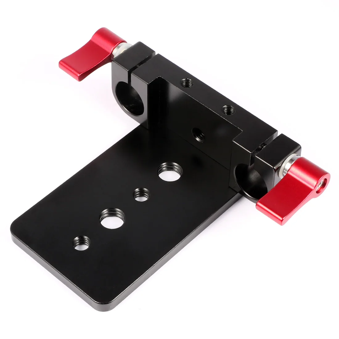 15mm Tube Rod Clamp DSLR Camera Mounting Baseplate Holder Support Mount ...